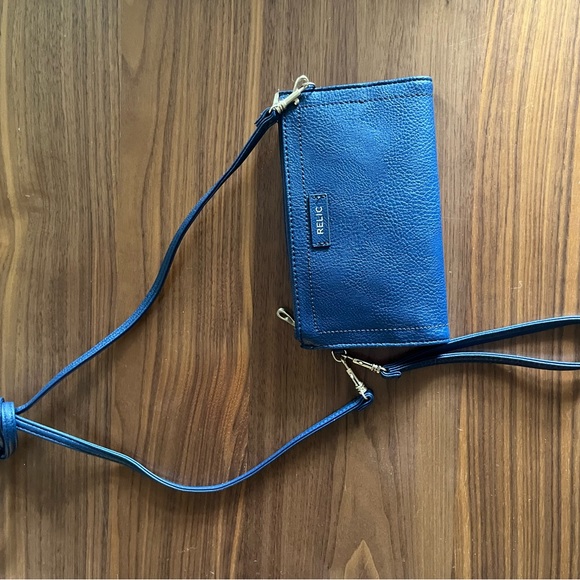 Relic | Bags | Relic Navy Blue Wallet Pocket Book Purse With Detachable ...